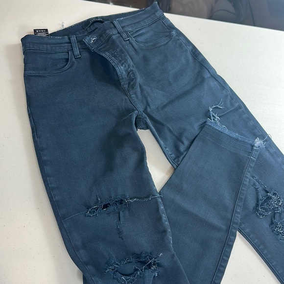J Brand | Jeans | J Brand Ripped Dark Blue Ripped Jeans | Poshmark